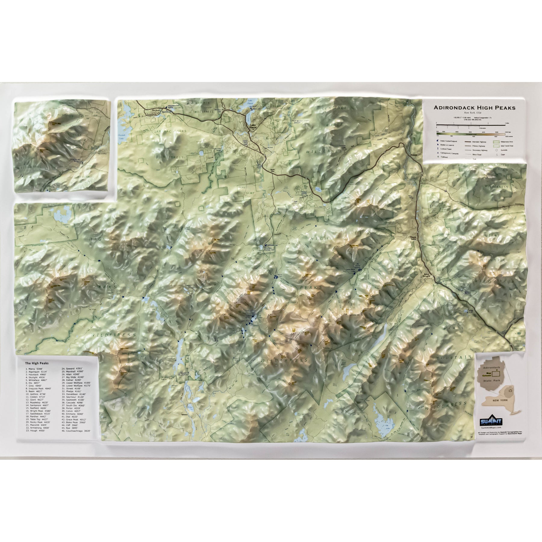 National Park Raised Relief Maps - 3D Maps - Three-Dimensional Maps ...