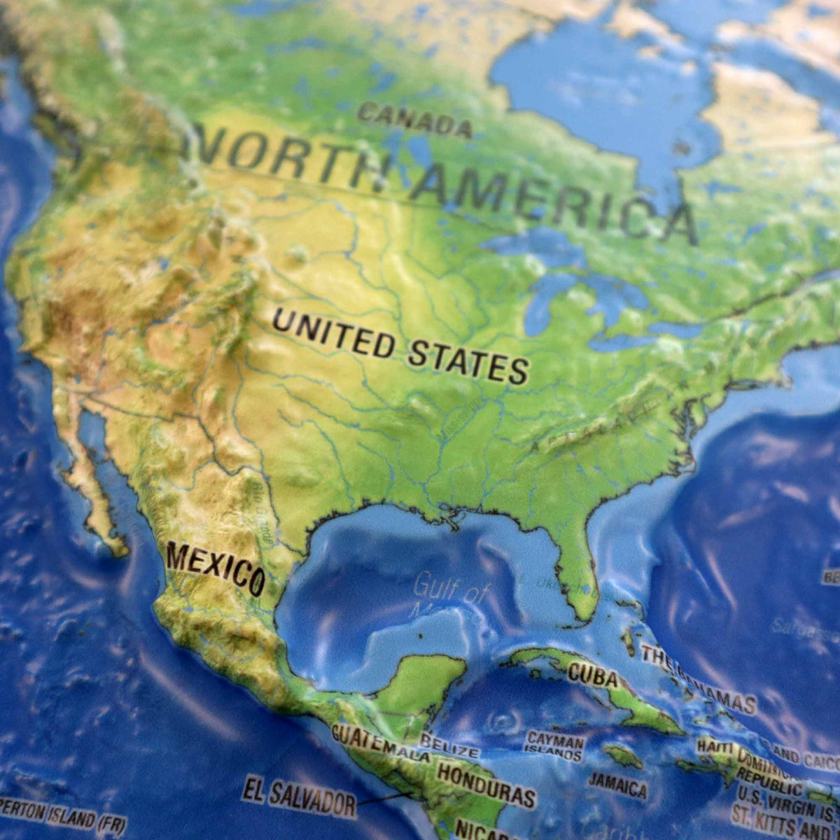 World Ranger Raised Relief Map - 3 Dimensional Map (3D) – GeoMart