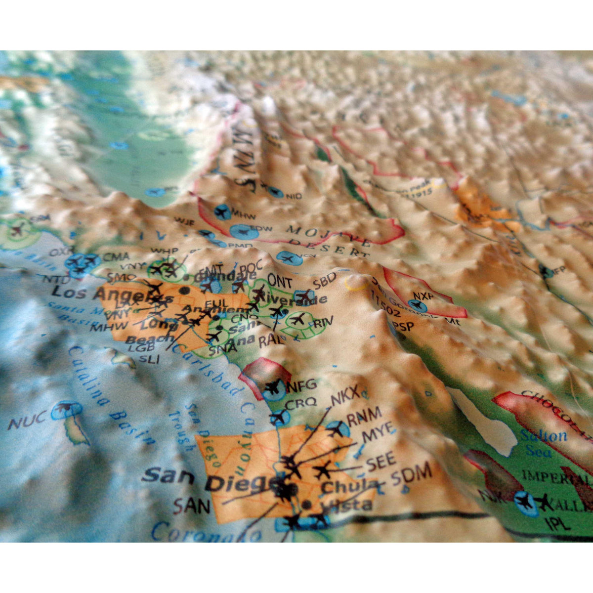 United States Raised Relief Maps - 3D Maps - Three-Dimensional Maps ...