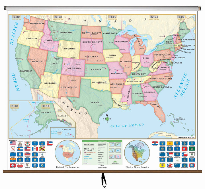 US Beginner Classroom Wall Map – GeoMart