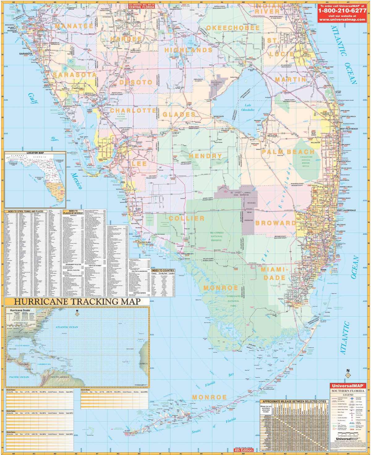 Florida State Southern Region Wall Map – GeoMart