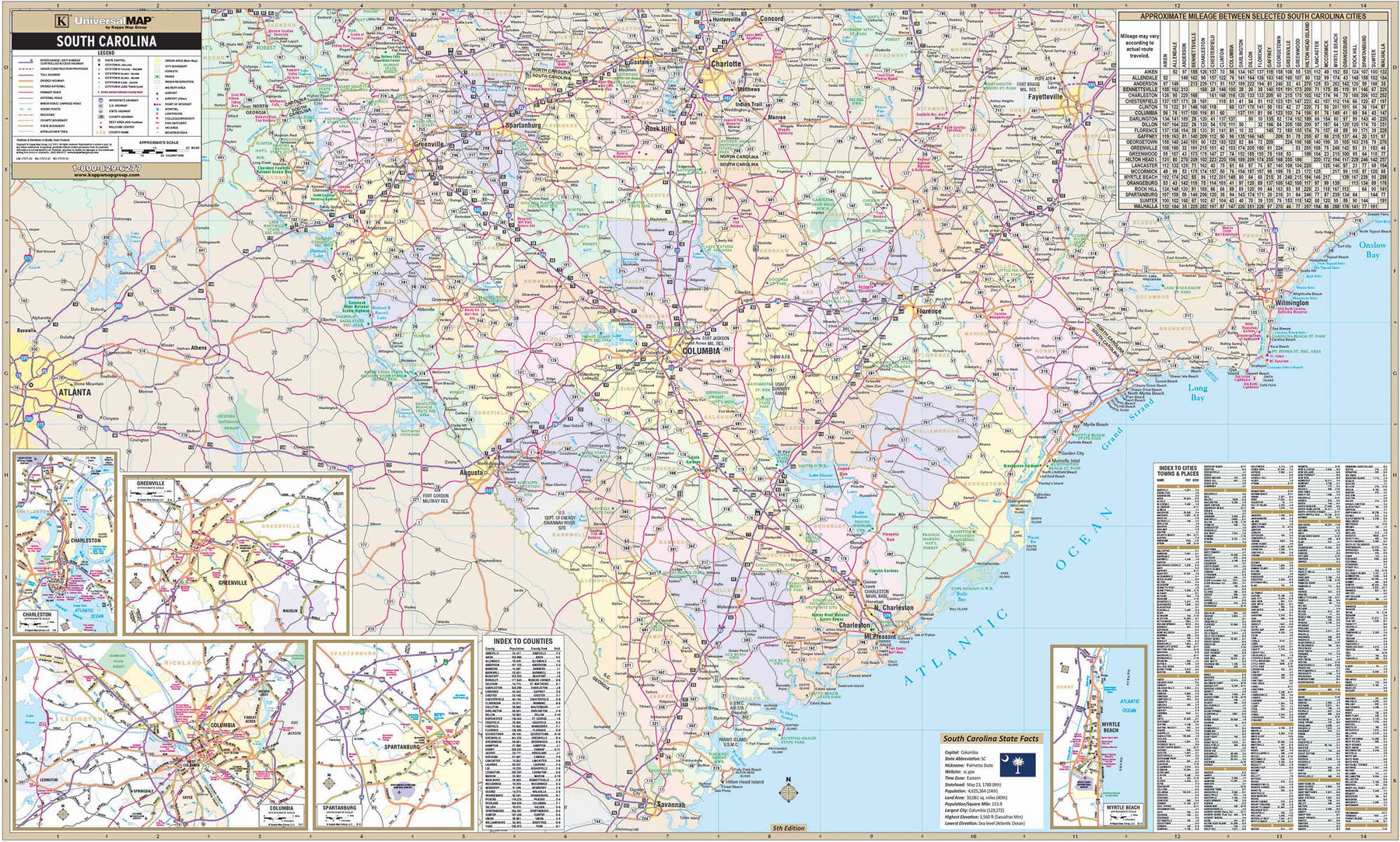 South Carolina State Wall Map – GeoMart