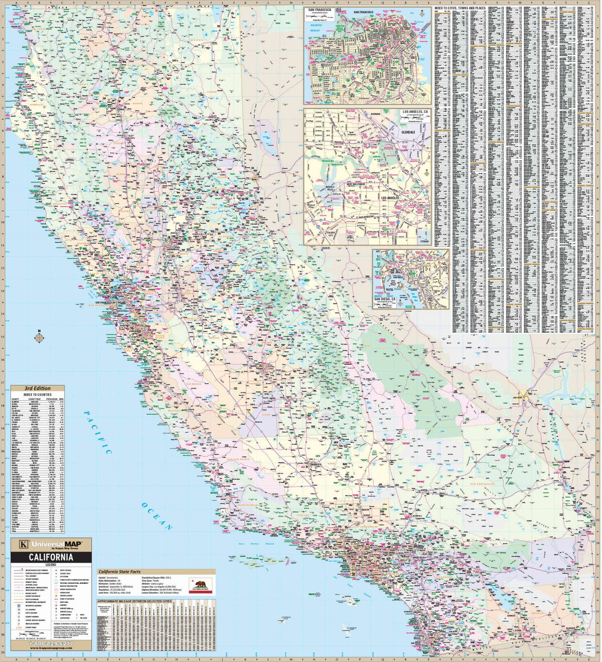 California State Wall Map – GeoMart