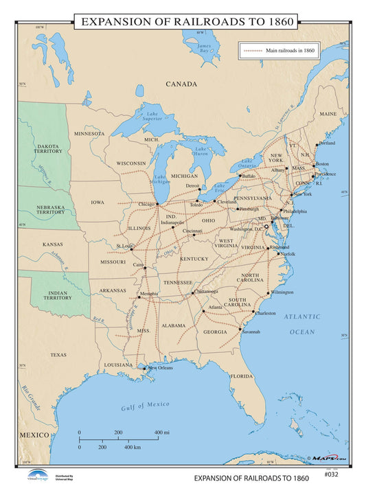 #032 Expansion of Railroads to 1860 – GeoMart