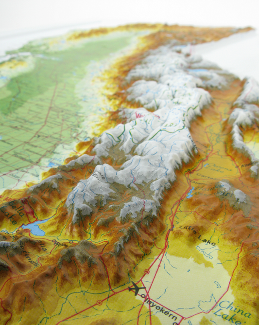 California 3D Raised Relief Map – GeoMart