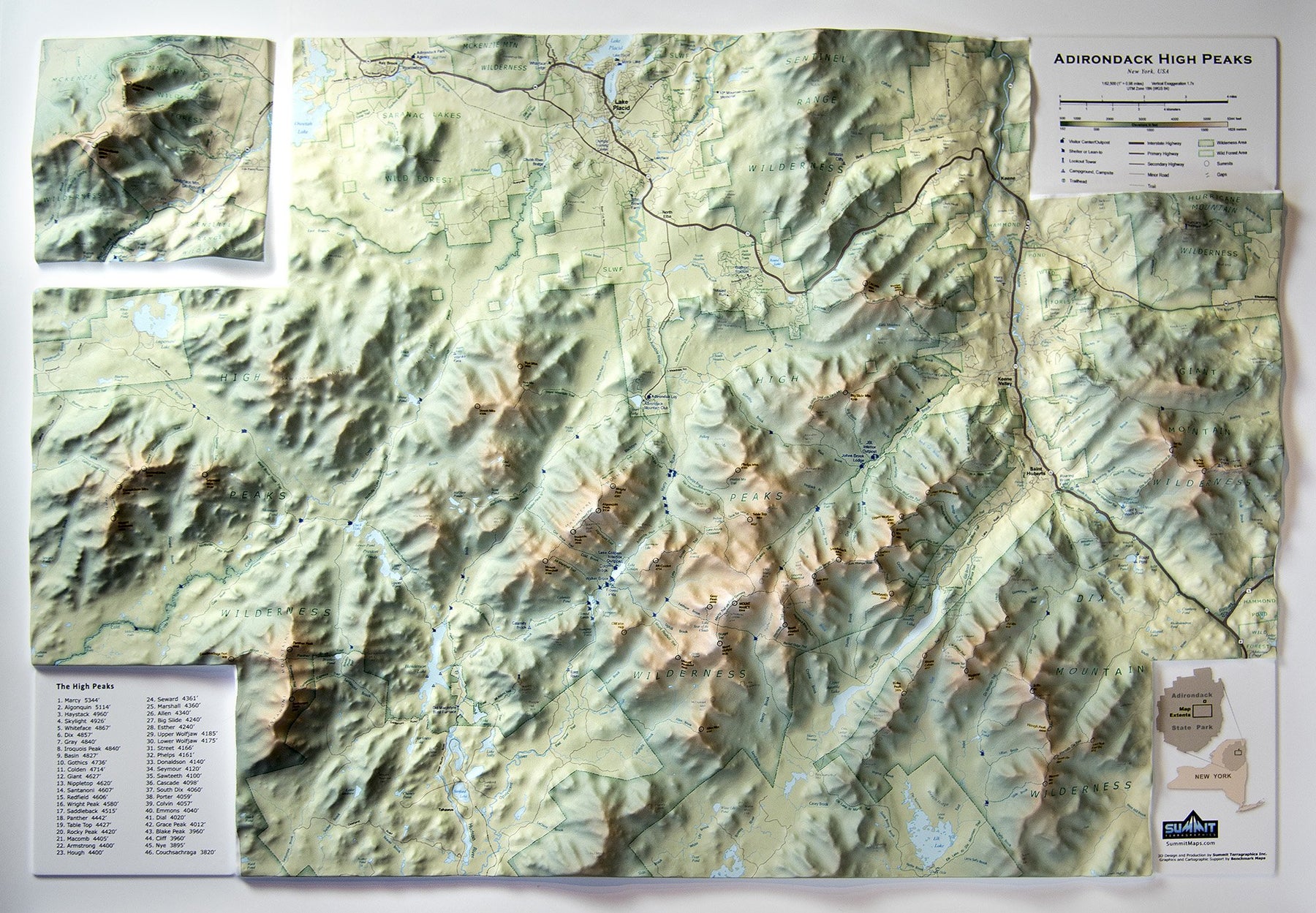 National Park Raised Relief Maps - 3D Maps - Three-Dimensional Maps ...