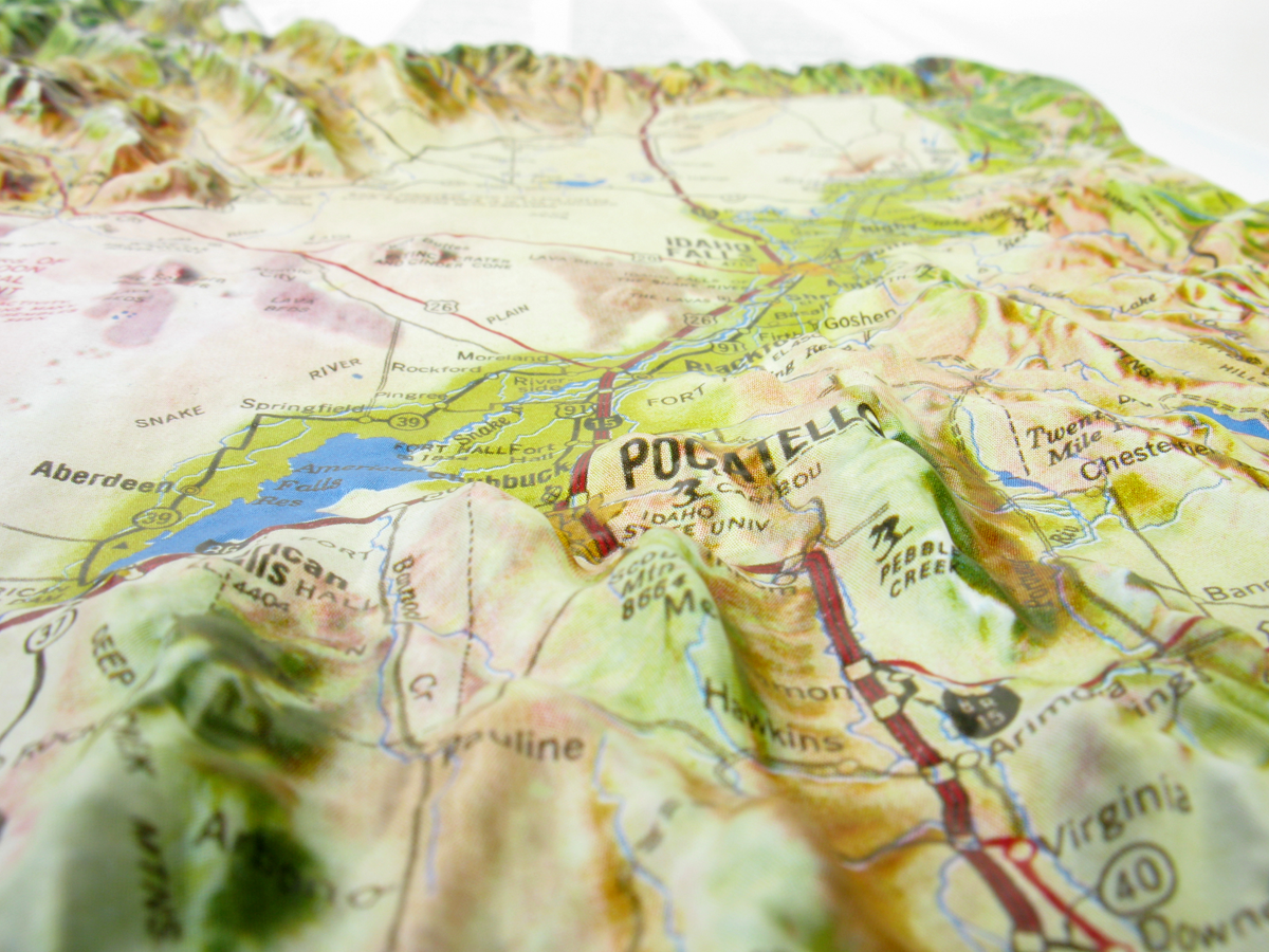 Raised Relief Maps - Three-Dimensional Maps - 3D Maps – GeoMart