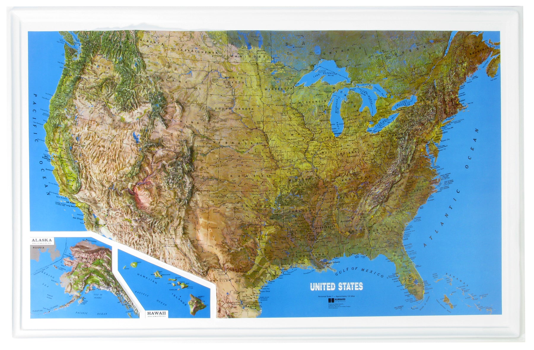 Raised Relief Maps - Three-Dimensional Maps - 3D Maps – GeoMart