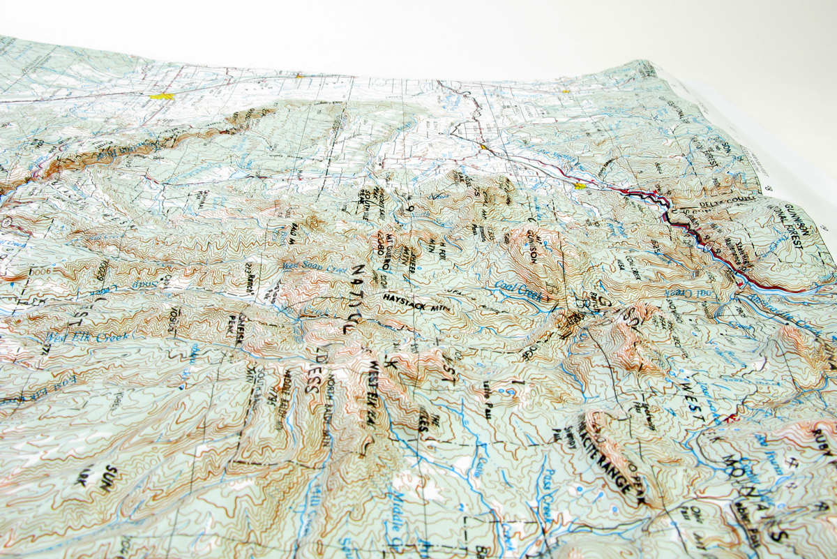 Montrose USGS Regional 3D Raised Relief Map – GeoMart