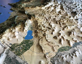 California State Three Dimensional 3D Raised Relief Map – GeoMart