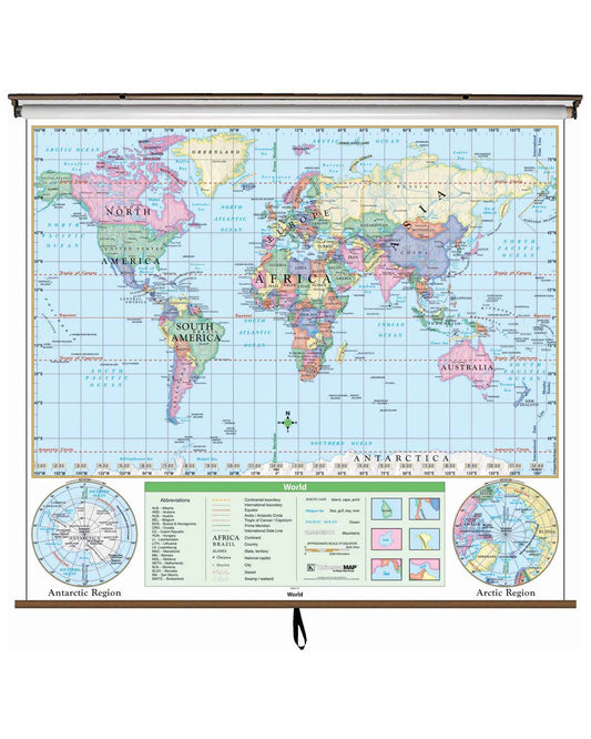 World Essential Classroom Wall Maps - Perfect for Learning! – GeoMart